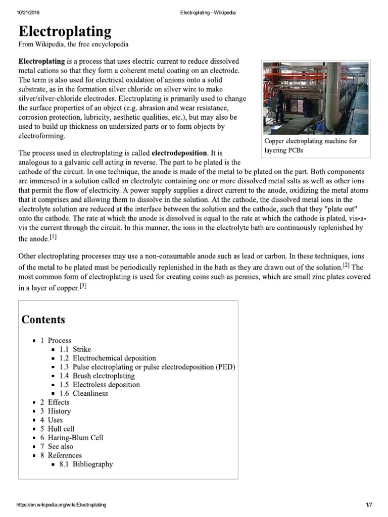 Electroplating | PDF