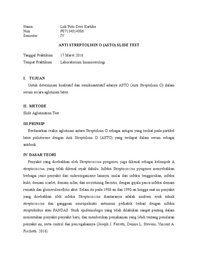 Imunoserologi Asto | PDF