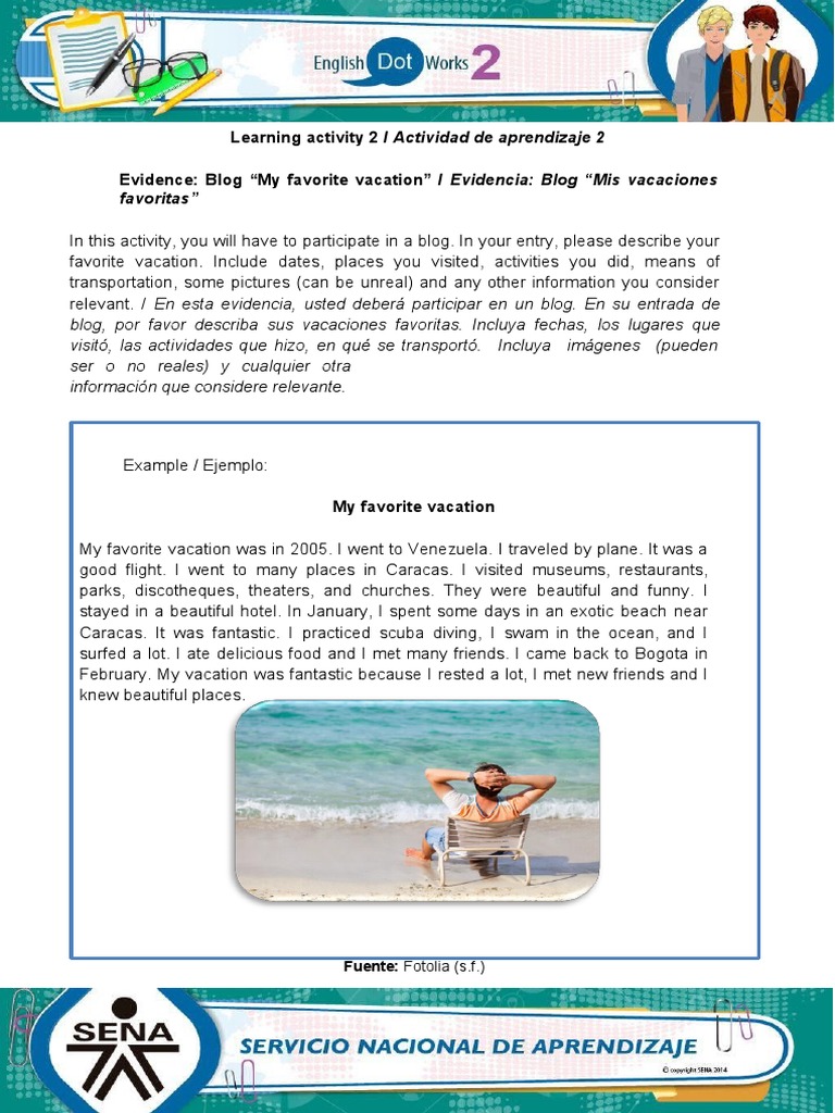 Blog My Favorite Vacation | PDF | Leisure | Nature