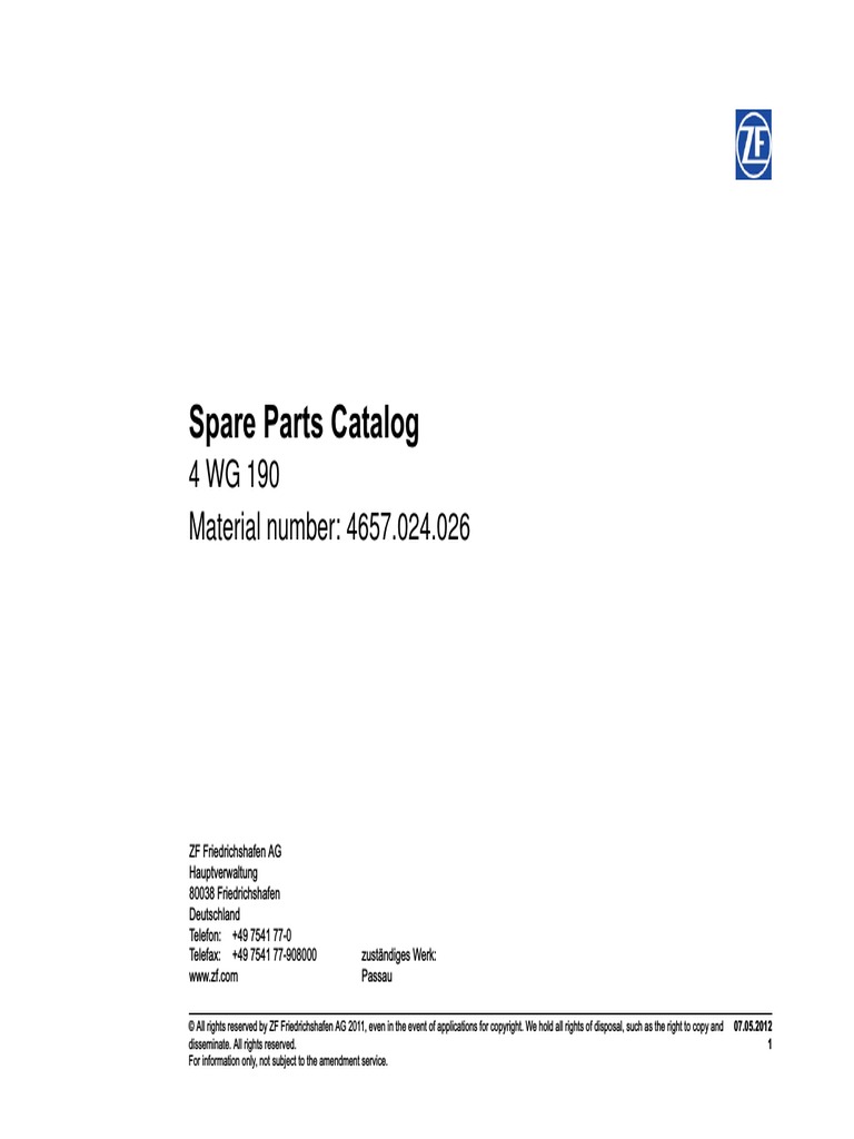 4wg-190 Part List 4657 024 026 (Graficos) | PDF