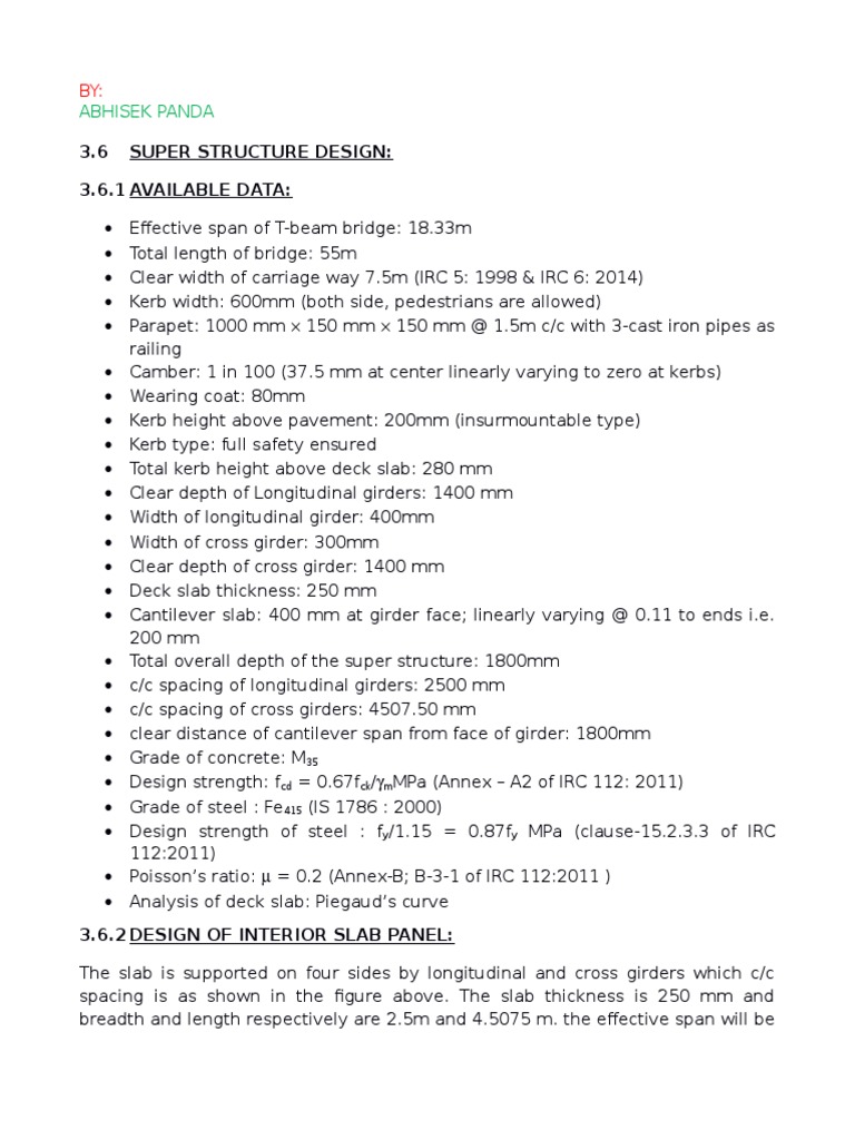 T-Beam Bridge Sup | PDF | Bending | Structural Engineering