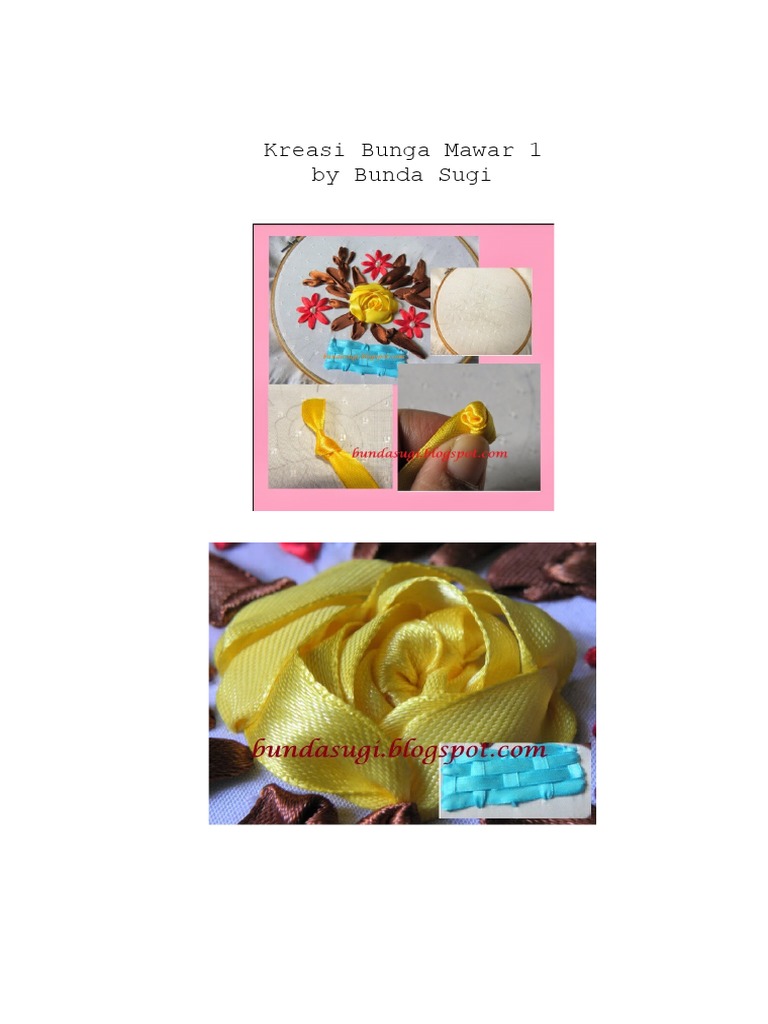 Beginilah Contoh Gambar Bunga Sulam Populer - Informasi Seputar Tanaman ...