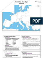 Central and Allied Powers of WW1: Interactive Map Worksheet | PDF