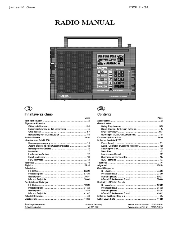 Radio Manual | PDF