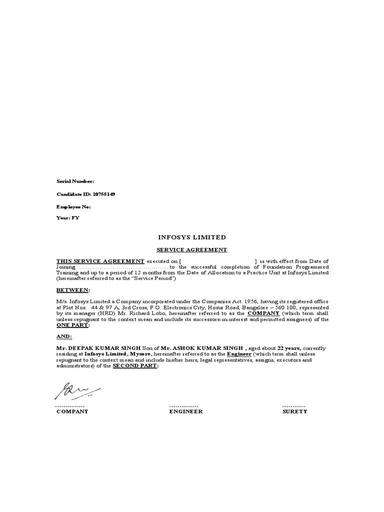 Sample Agreement | PDF | Engineer | Guarantee