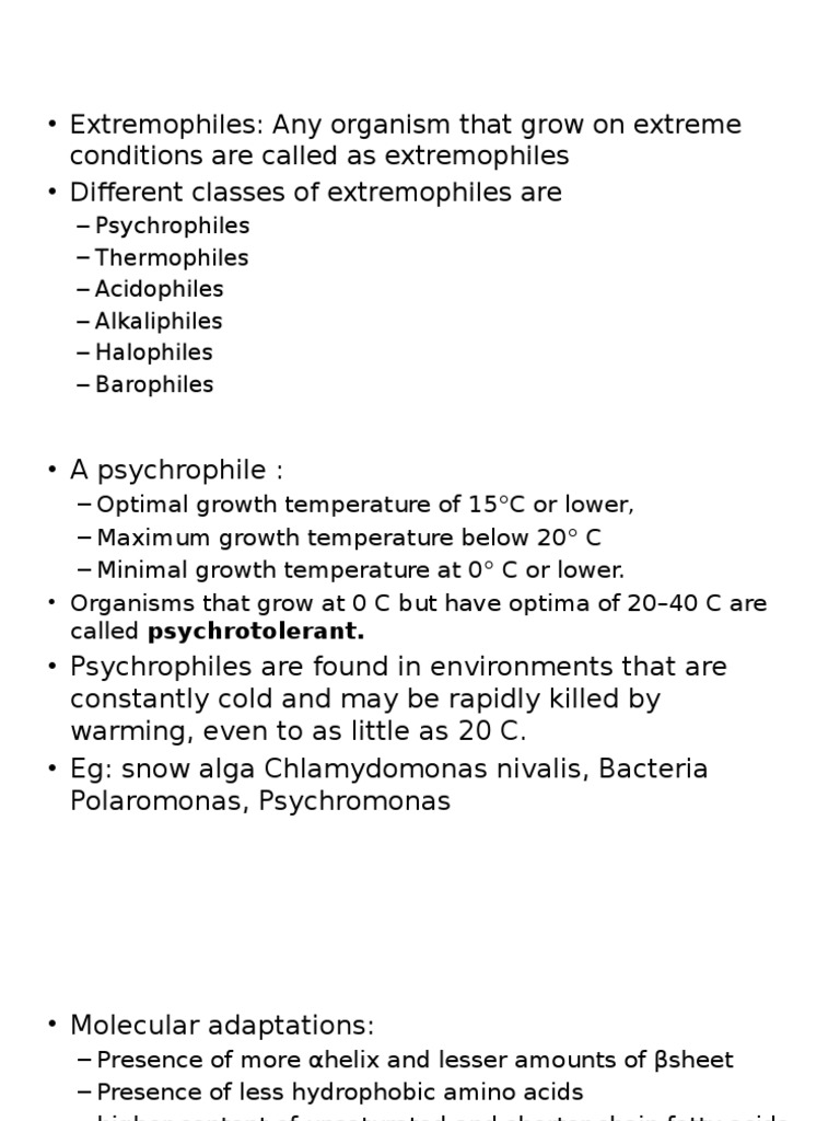 Extremophiles | PDF | Cell Membrane | Ph