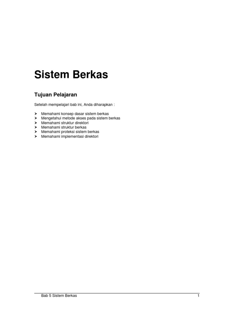 Sistem Berkas PDF | PDF
