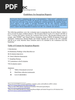 Inception Report Template Guide | PDF
