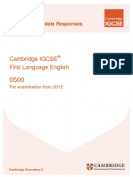 0500 First Language English Example Candidate Responses Booklet | PDF ...
