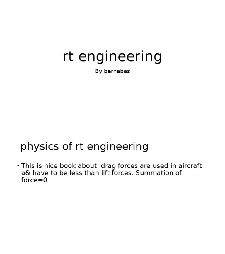 RT Engineering: by Bernabas | PDF