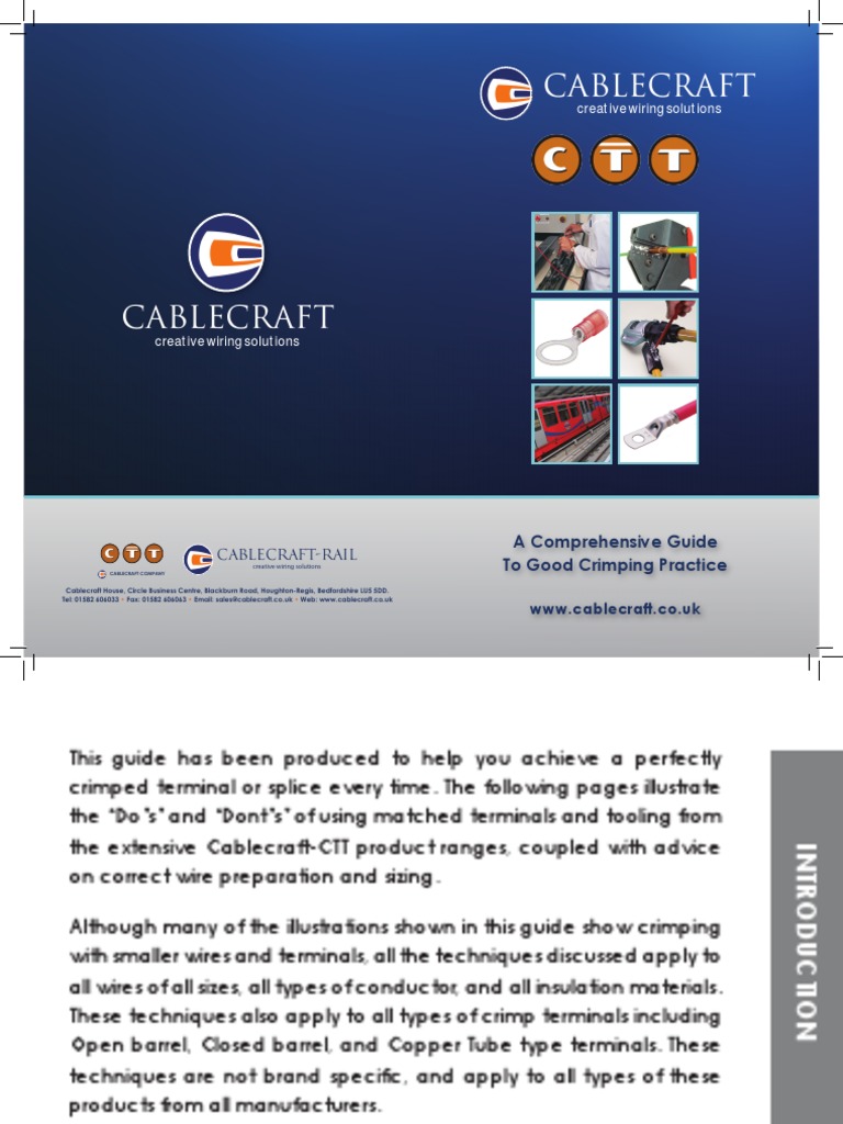 CC Crimp Guide | PDF | Wire | Electrical Conductor