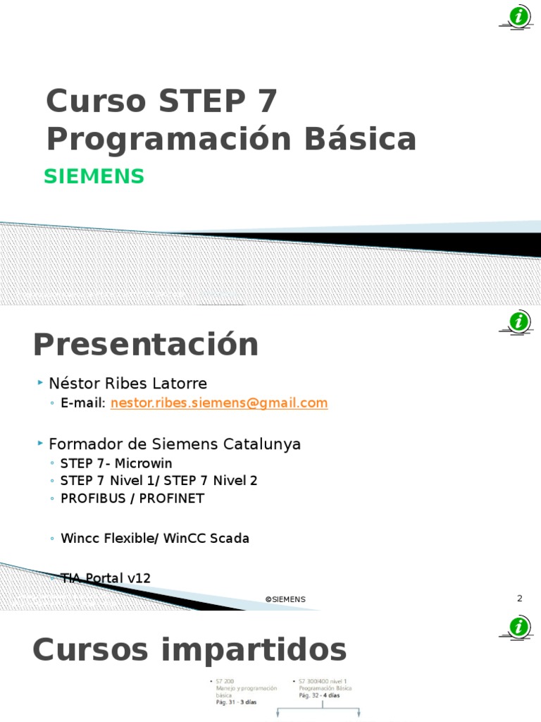 Curso STEP 7 Programación Básica 16 | PDF | Programa de computadora ...