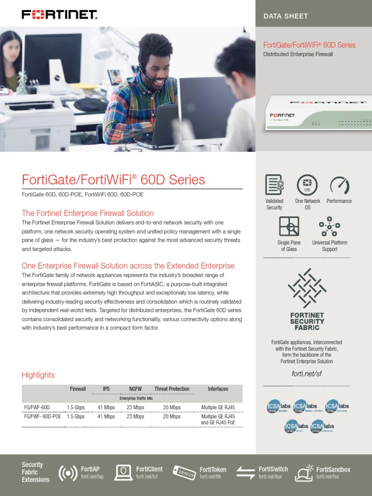 FortiGate FortiWiFi 60D Series | PDF