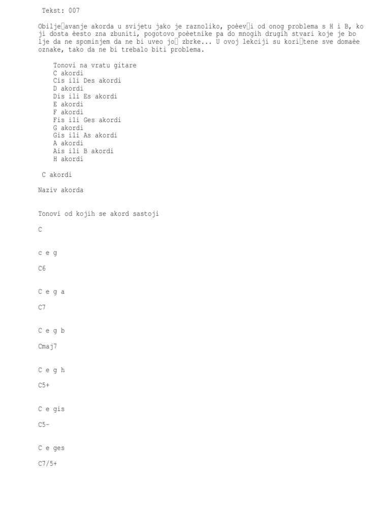 Akordi | PDF