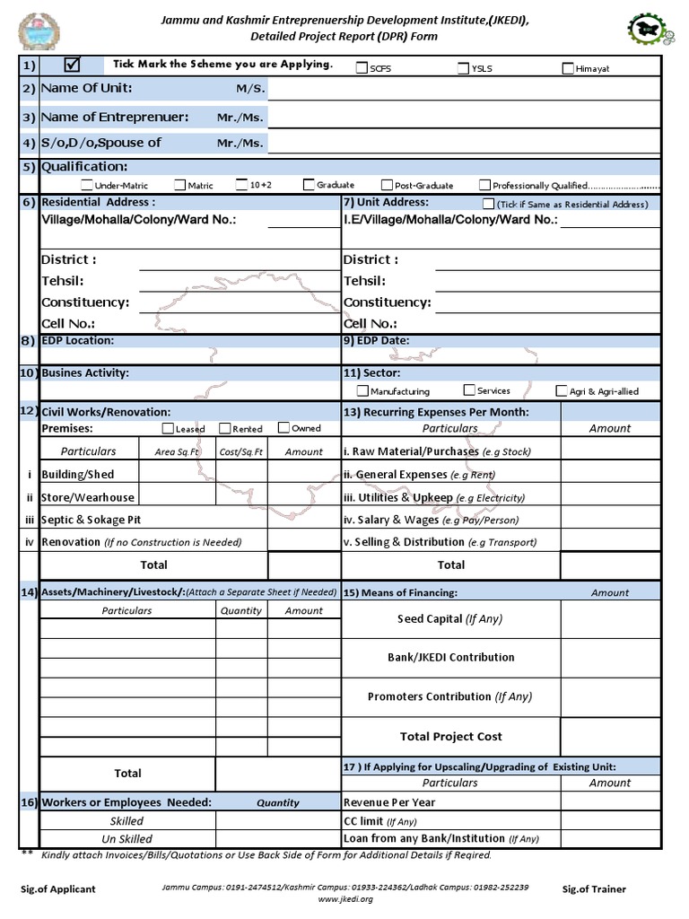 DPR Form | PDF