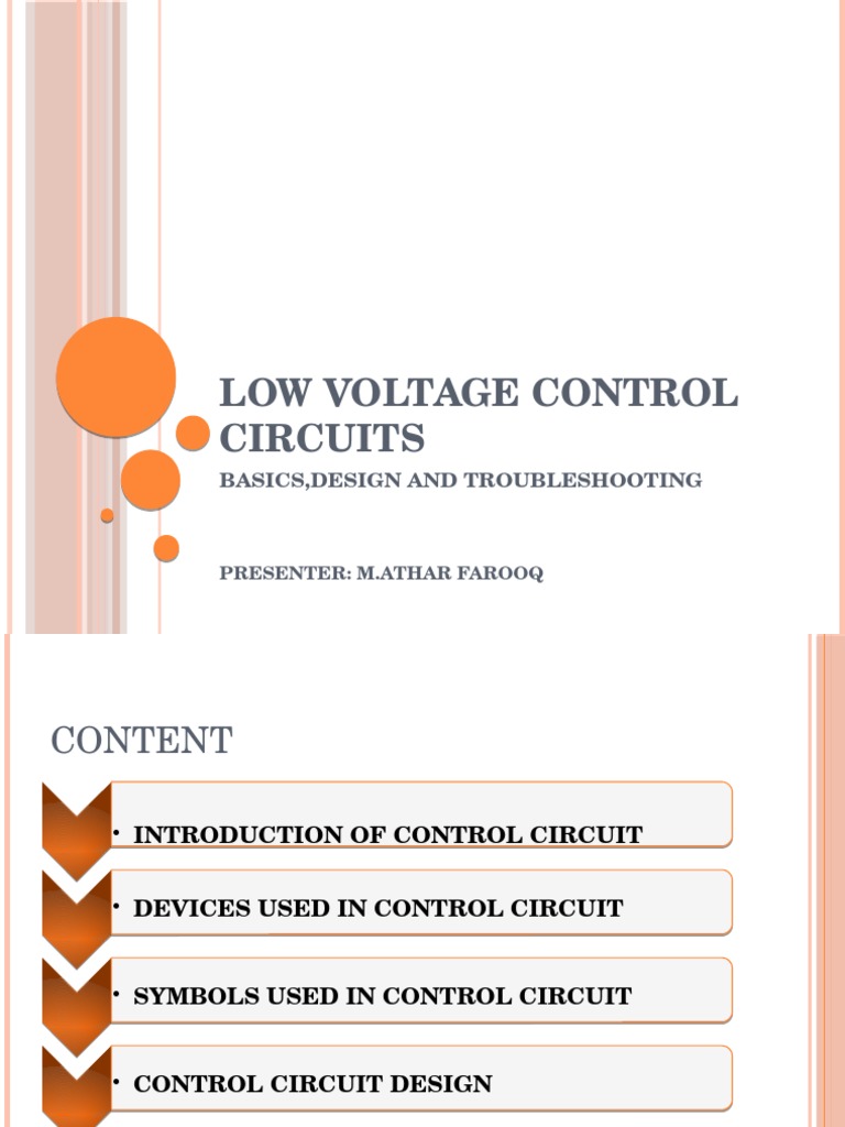 Low Voltage Control Circuits | PDF | Electrical Network | Troubleshooting