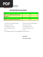Diffuser Sizing Guidelines | PDF