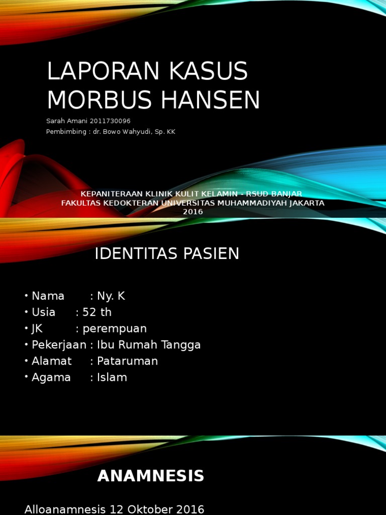 Morbus Hansen Laporan Kasus | PDF
