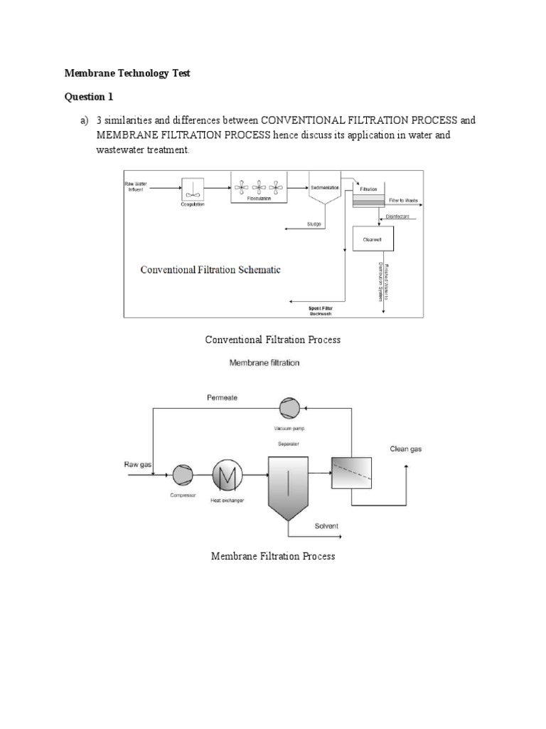 Membrane Technology Test | PDF | Membrane | Membrane Technology