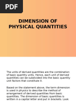 The List of Dimensional Formula. A Useful Handout. | PDF | Torque | Force