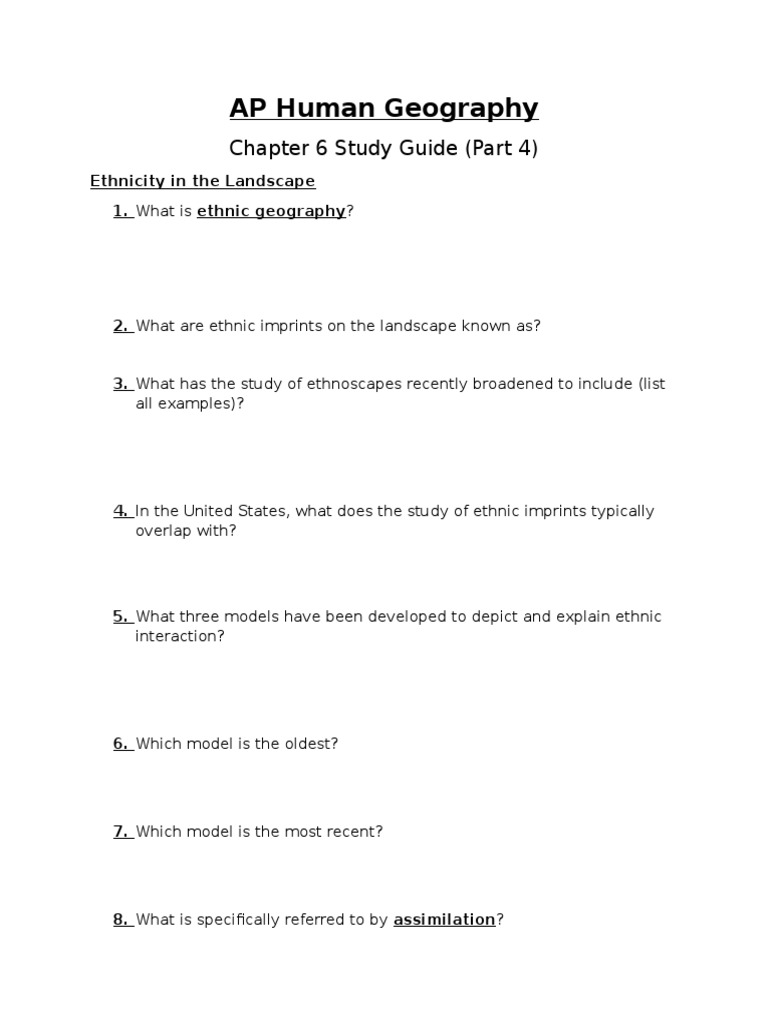 Greiner Ch. 6 Study Guide 4 | PDF