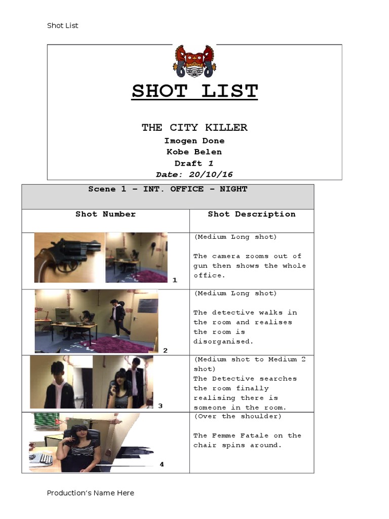 Shot List Media | PDF