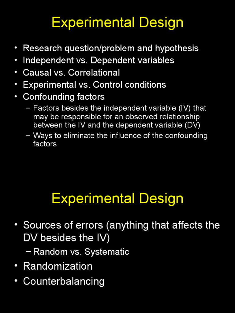 Comprehensive Guide to Experimental Design | PDF | Computers
