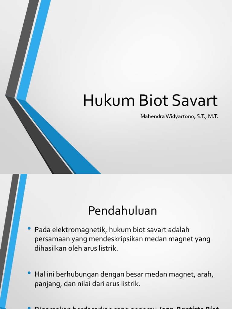 Hukum Biot Savart | PDF
