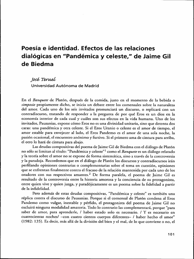 Poesía e Identidad | PDF | Poesía | TS Eliot
