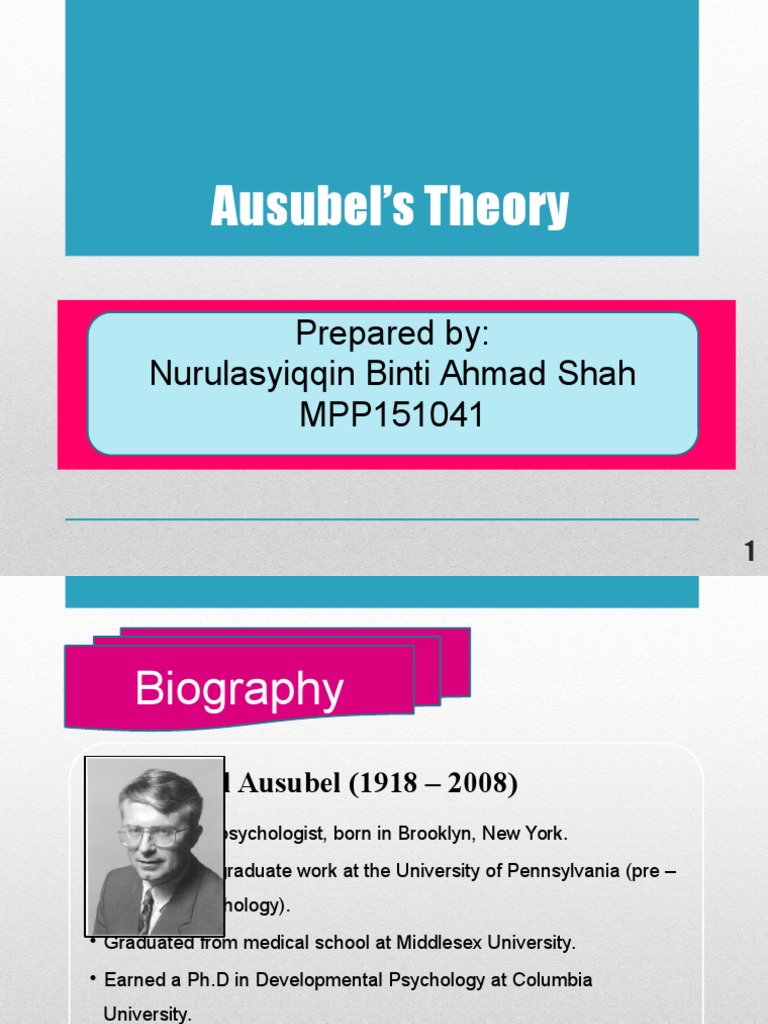 Ausubel's Theory | Download Free PDF | Hierarchy | Learning