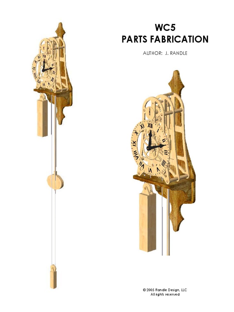 WC5 Parts Fabrication: Author: J. Randle | PDF | Plywood | Gear