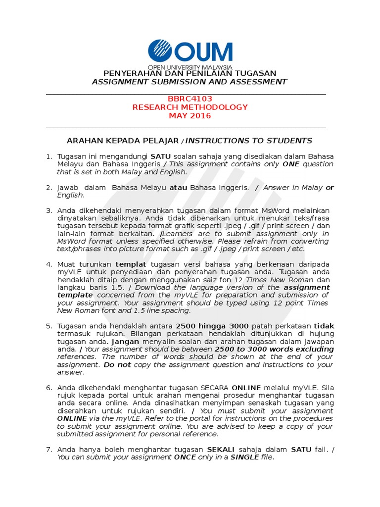 Soalan Assignment BBRC 4103 Kajian Penyelidikan | PDF