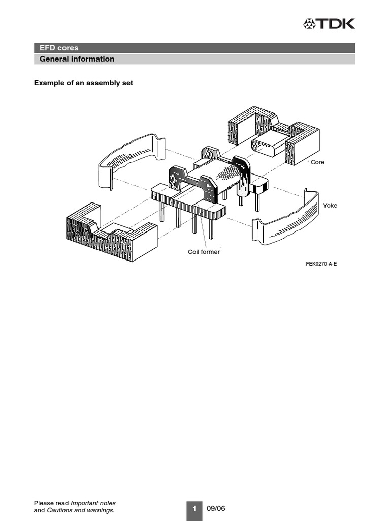 General Information: EFD Cores | PDF
