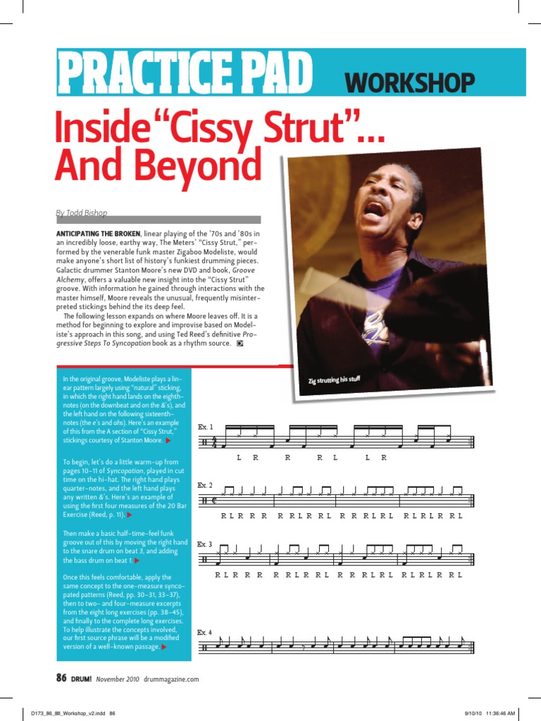 Cissy Strut Drums | PDF | Funk | Music