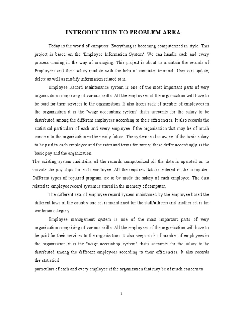 Employee Record Management System Overview | PDF | Salary | Databases