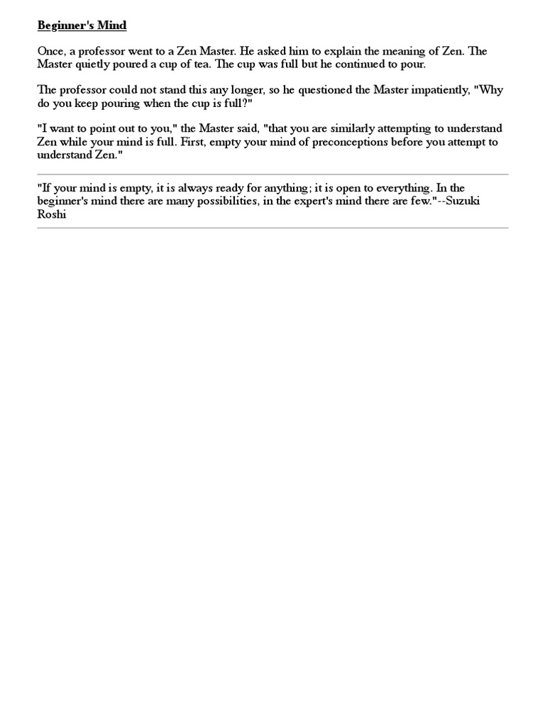 Empty Mind | PDF