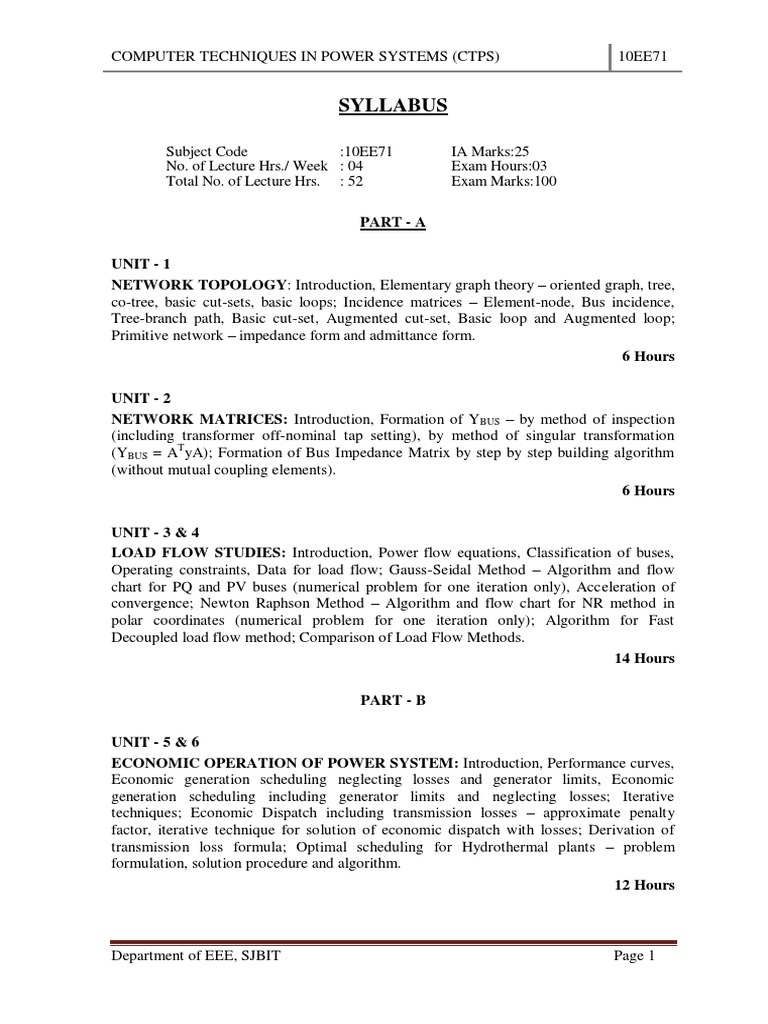 Computer Techniques in Power System Analysis | PDF | Matrix ...