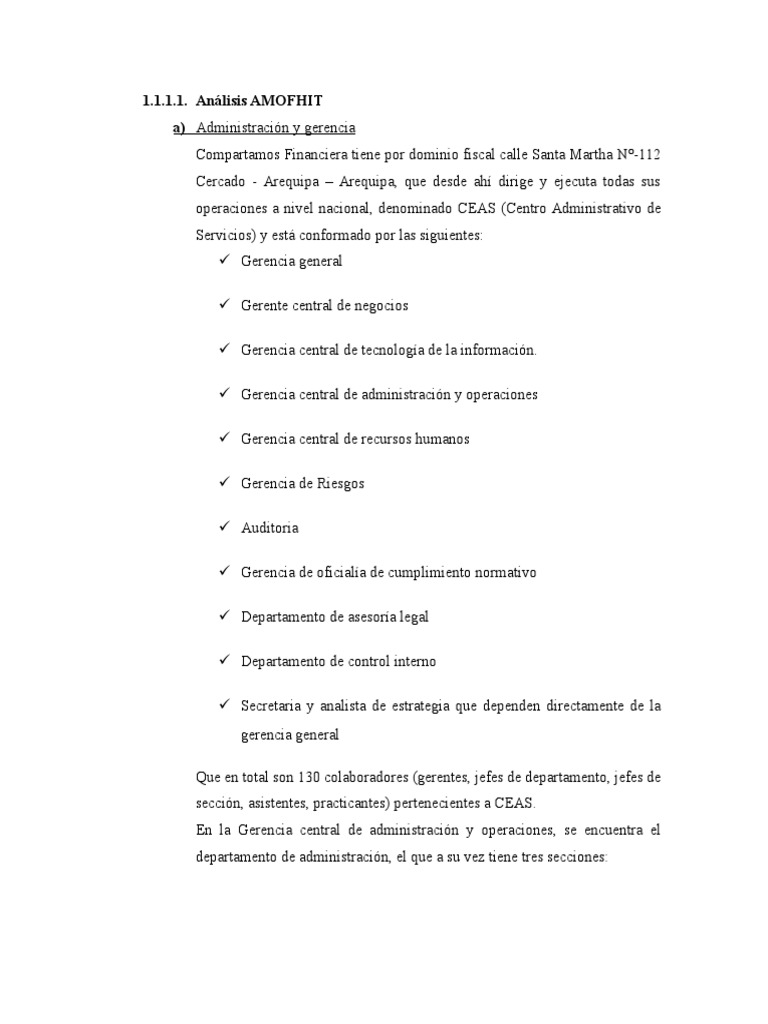 Análisis AMOFHIT Ejemplo | PDF | Bancos | Seguro