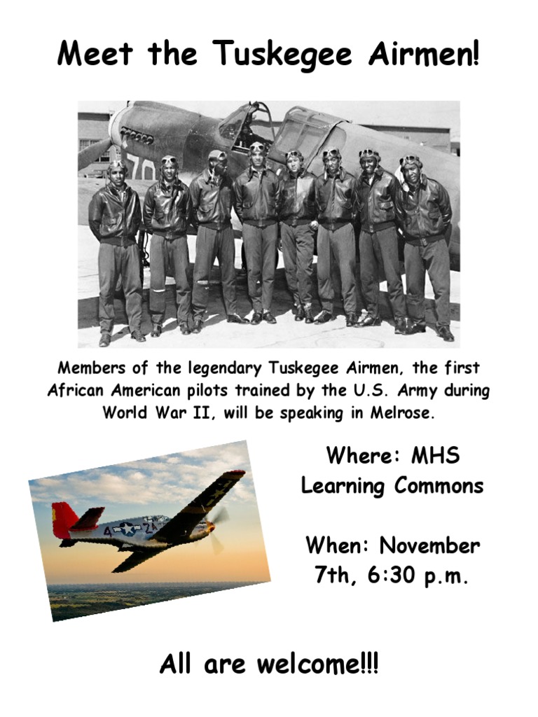 Tuskegee Airmen Poster 3 | PDF | Unrest | Armed Conflict
