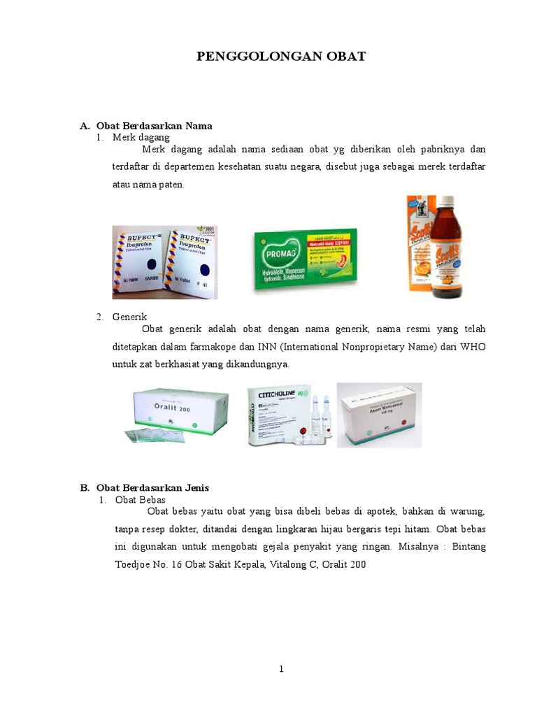 Artikel Penggolongan Obat | PDF