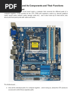 Motherboard and Its Components | PDF | Microcomputers | Ibm Pc Compatibles