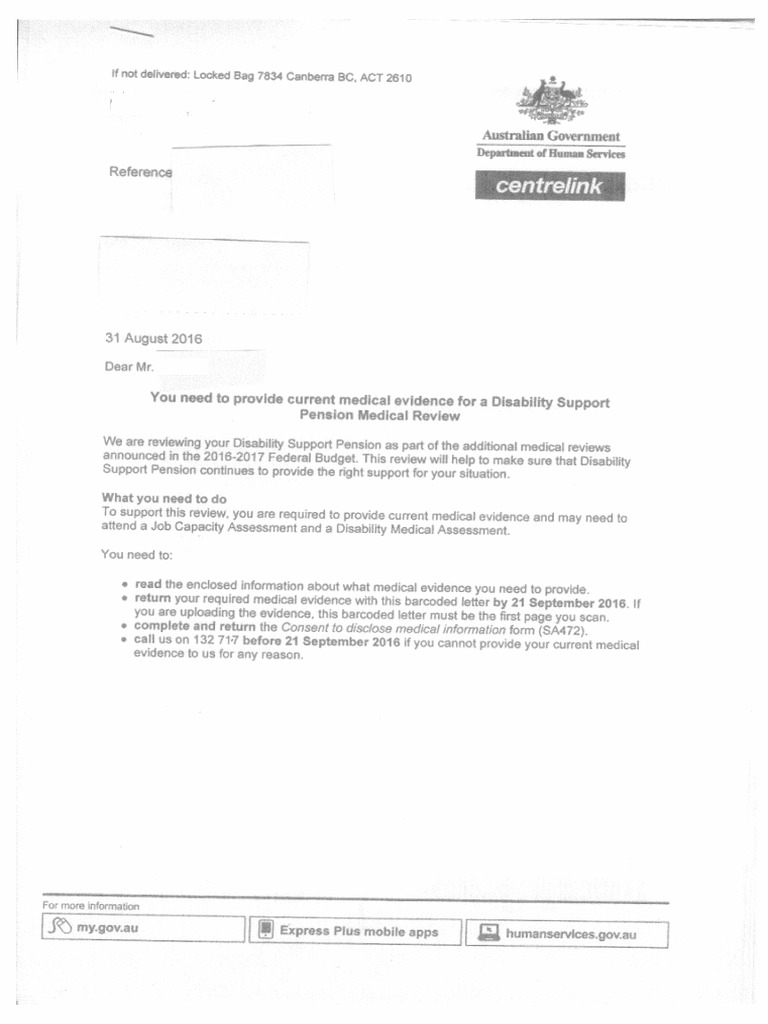 Centrelink Response | PDF
