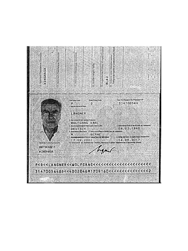 Wolfgang Karl Langner, Es Uno de Los Dos Dueños de Bongo. | PDF