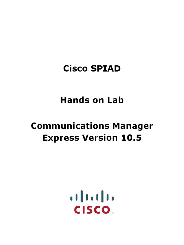 Cisco Spiad - Labv1.3.1 | PDF | Session Initiation Protocol | Voicemail