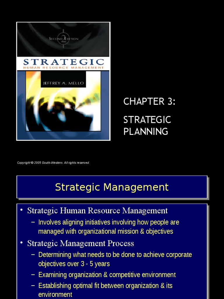 Strategic Human Resource Management Chapter 3 | PDF | Competition ...