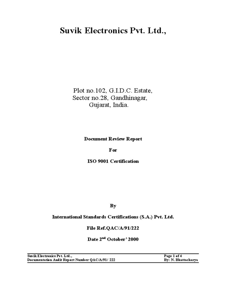 Suvik Electronics Pvt. LTD.,: Plot No.102, G.I.D.C. Estate, Sector No ...