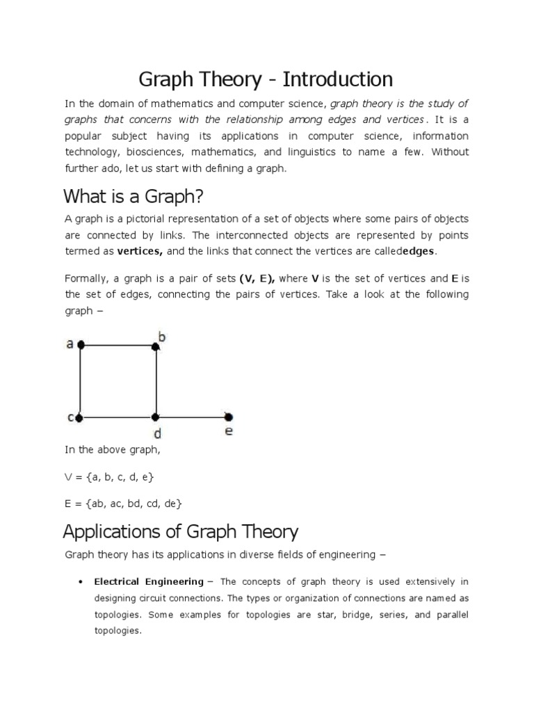 Graph Theory-mfcs Material | Vertex (Graph Theory) | Graph Theory
