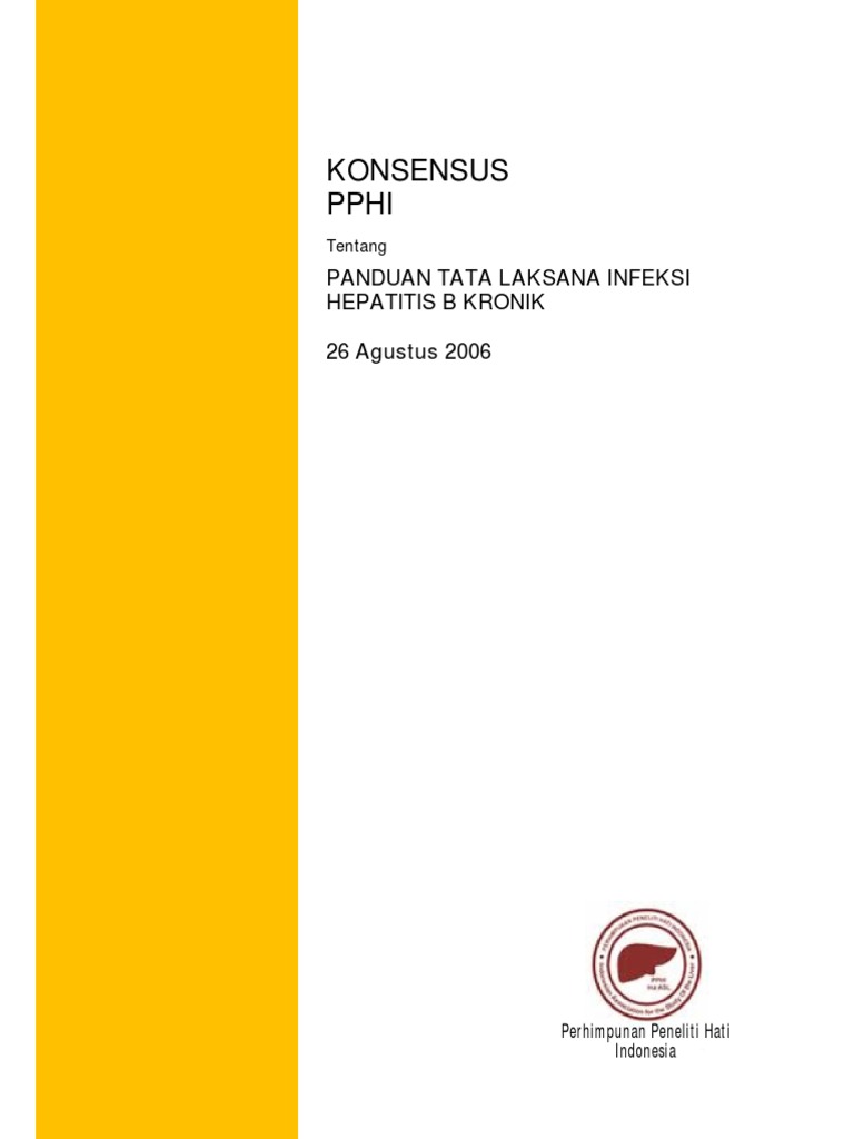 Panduan Tatalaksana Hep B Kronik (Konsensus) PDF | PDF
