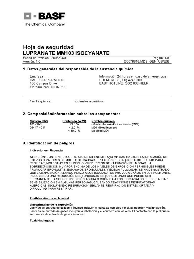 LUPRANATE | PDF | Contaminación | Agua