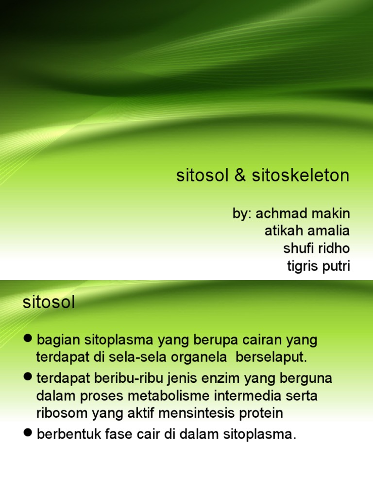 Sitosol | PDF | Kesehatan Holistik | Sains & Matematika